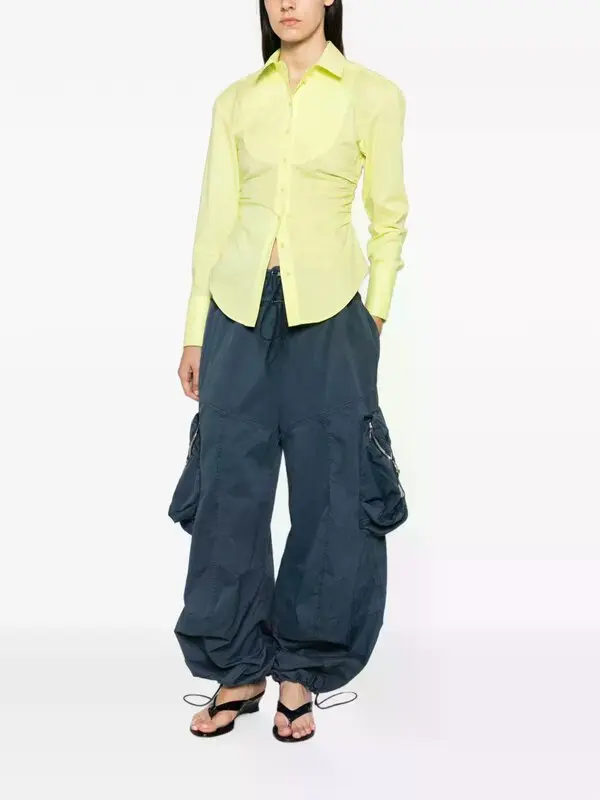Patrizia Pepe Gathered Poplin Shirt