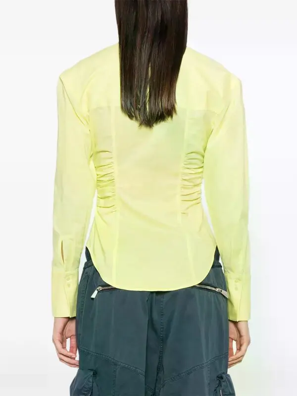 Patrizia Pepe Gathered Poplin Shirt