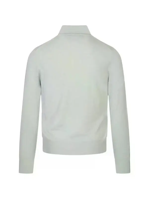 Canali Quarter-zip Knitted Sweater - Grey