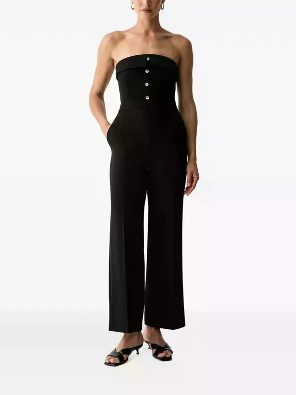 MORGAN Pnoemi Strapless Button-up Jumpsuit
