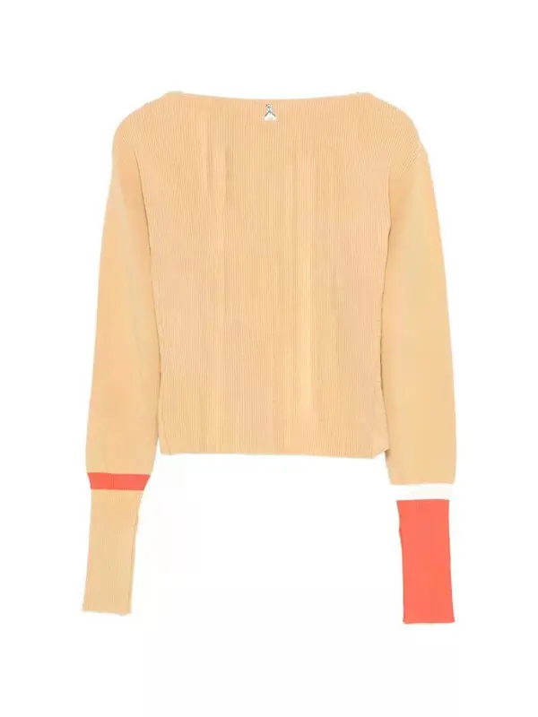Patrizia Pepe Color-block Wrap-front Knit