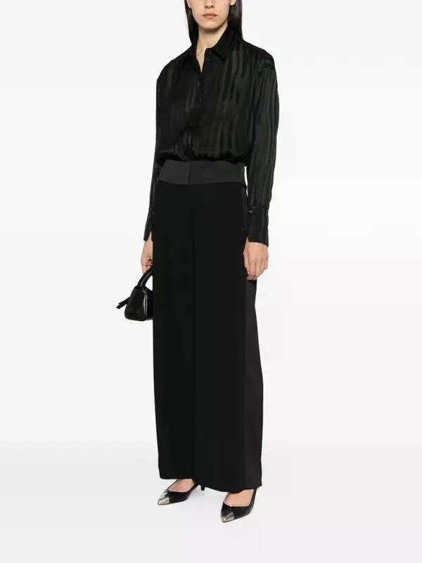 Patrizia Pepe Dévoré Vertical Stripe Shirt