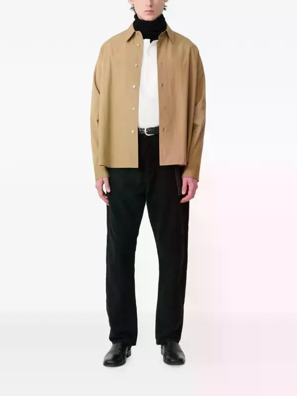 Studio Nicholson Hal Sanded Cotton Shirt - Neutrals