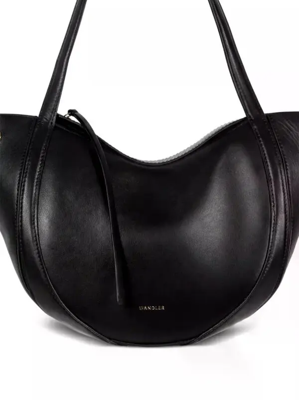 WANDLER Lin Mini Calf Leather Tote Bag - Black