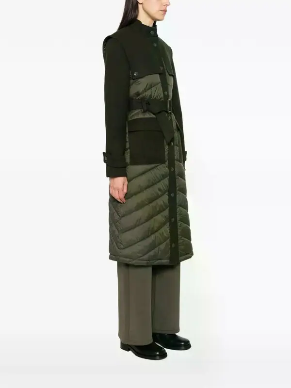 Patrizia Pepe Quilted Panelled Coat