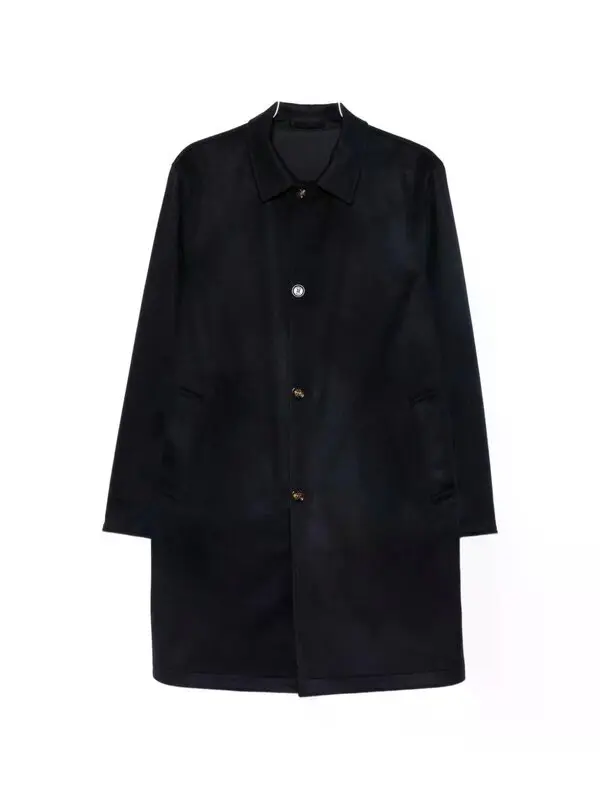 KIRED Single-breasted Reversible Coat - Blue