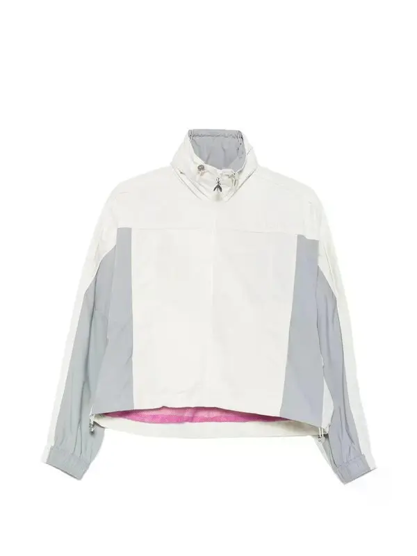 Patrizia Pepe Colour-block High-neck Jacket - Neutrals