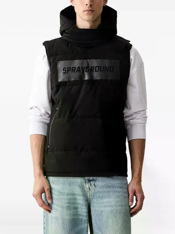 SPRAYGROUND Padded Gilet With Logo Print