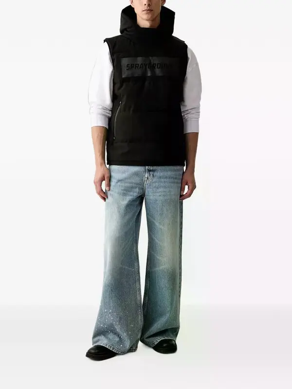 SPRAYGROUND Padded Gilet With Logo Print