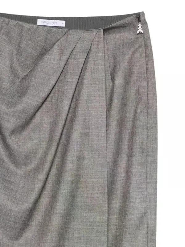 Patrizia Pepe Draped Midi Skirt