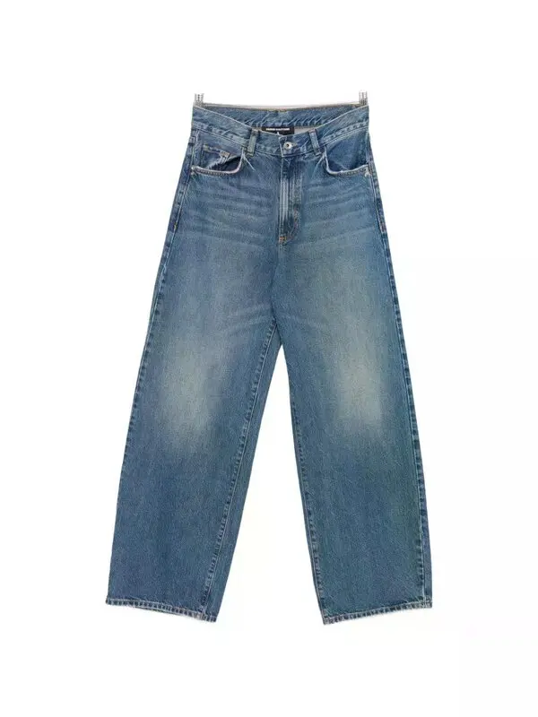 Patrizia Pepe Low-waisted Straight-leg Jeans - Blue