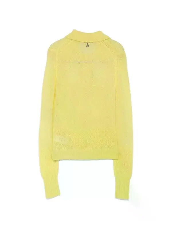 Patrizia Pepe Open-knit Buttoned Sweater