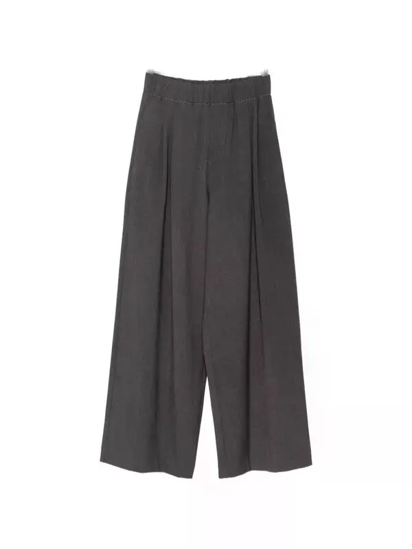 ELEH Pleated Wide-leg Trousers