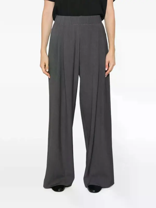 ELEH Pleated Wide-leg Trousers