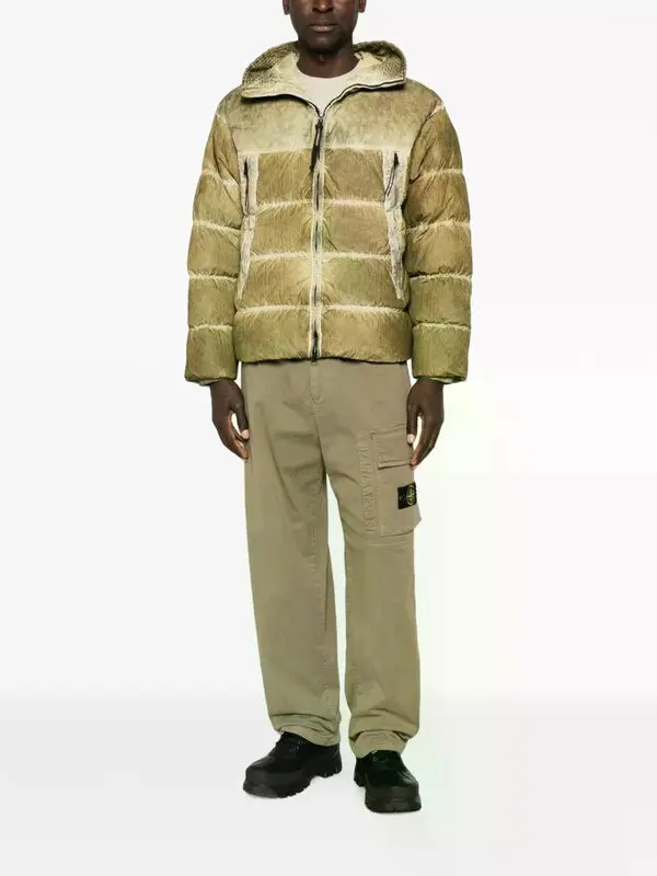 C.P. COMPANY Goggle Hooded Padded Jacket - Green