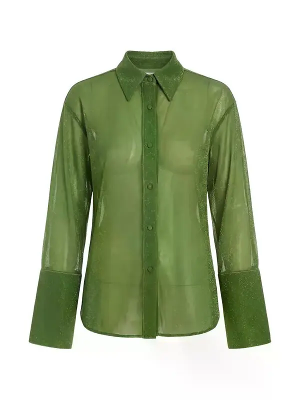 Oseree Lumière Button-down Shirt - Green