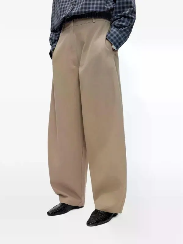 CORDERA Curved-leg Cotton Trousers