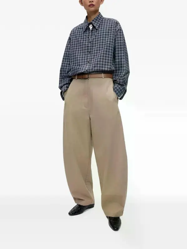 CORDERA Curved-leg Cotton Trousers
