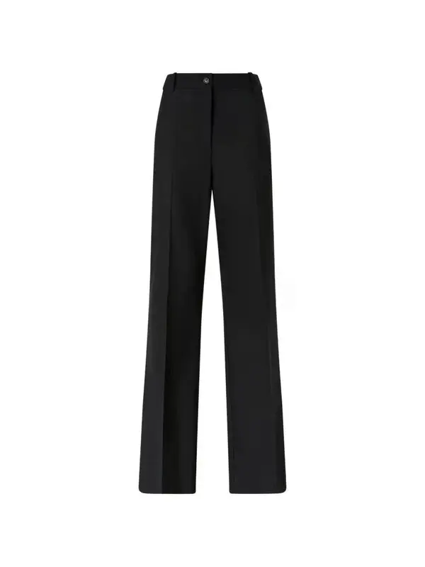 Pinko Tailored Wool Crêpe Trousers - Black