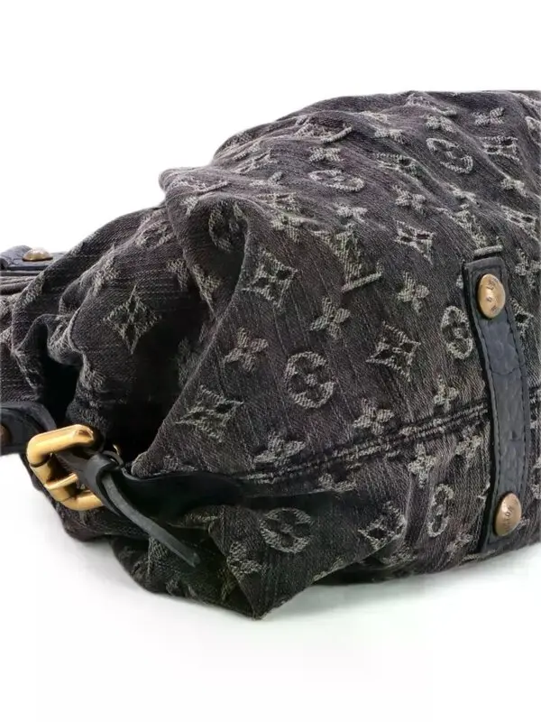 LOUIS VUITTON Monogram Denim Neo Cabby Mm Tote Bag - Black