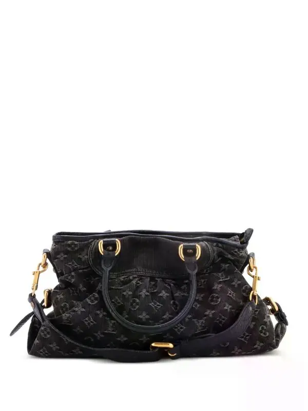 LOUIS VUITTON Monogram Denim Neo Cabby Mm Tote Bag - Black