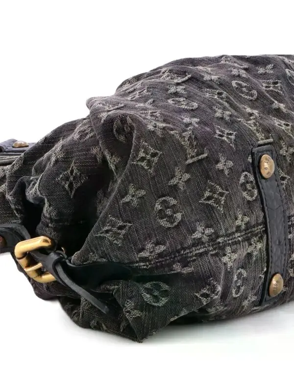 LOUIS VUITTON Monogram Denim Neo Cabby Mm Tote Bag - Black