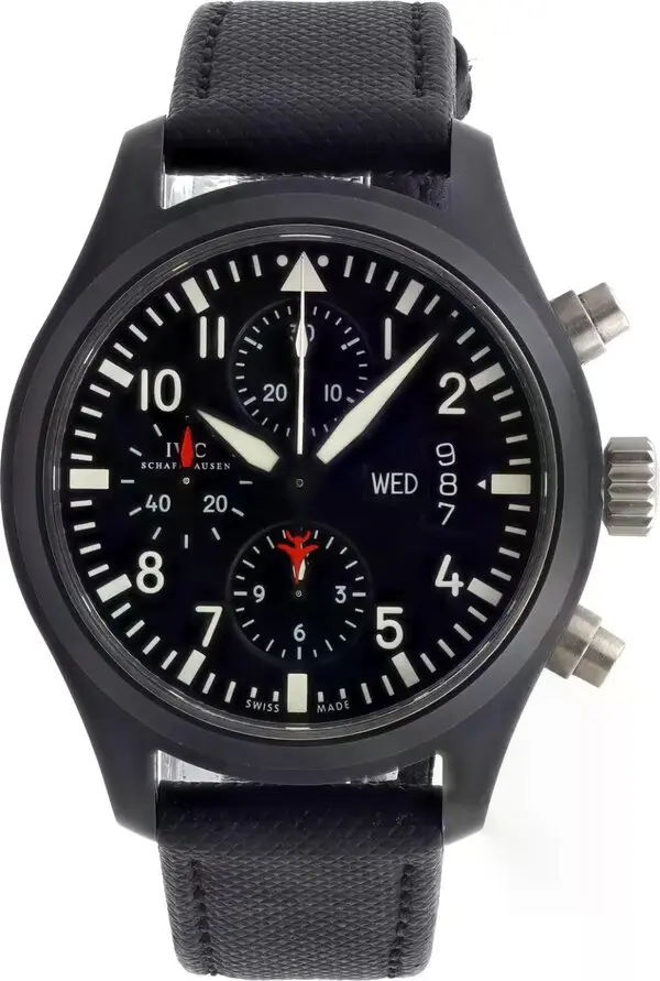 IWC SCHAFFHAUSEN Top Gun Chronograph 44mm Watch - Black