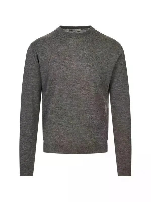 Canali Nuvola Mélange Crew-neck T-shirt - Grey