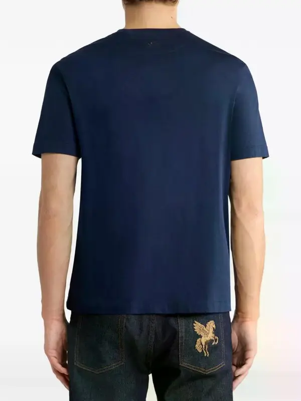 Etro Plain-coloured Cotton And Modal T-shirt