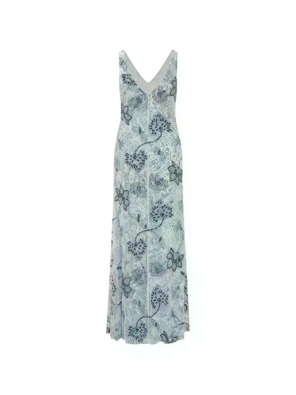Ralph Lauren Floral Print V-neck Maxi Dress - Neutrals