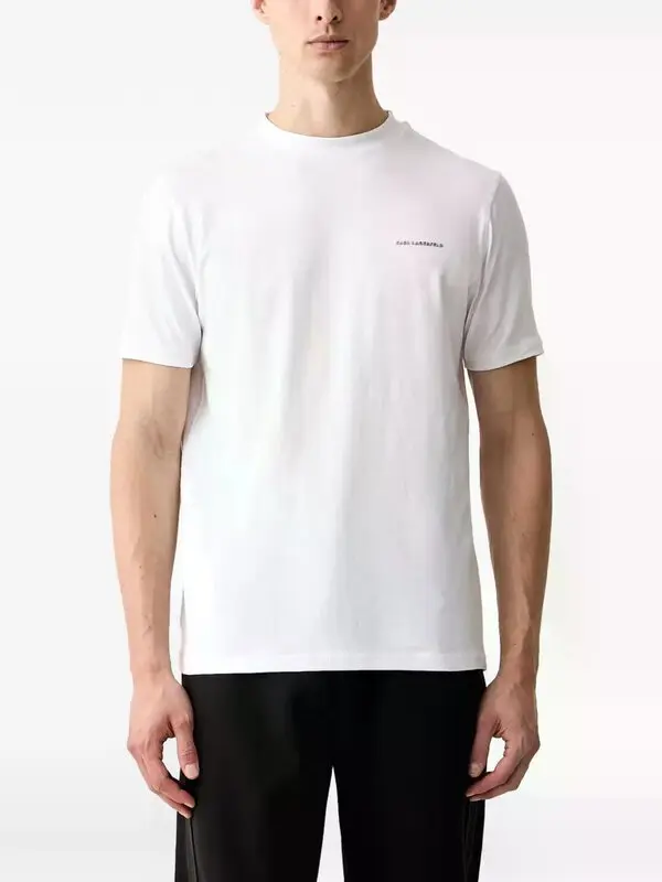 Karl Lagerfeld Logo-plaque T-shirt - White