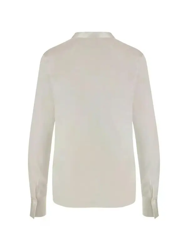 F.IT V-neck Silk Shirt - Neutrals