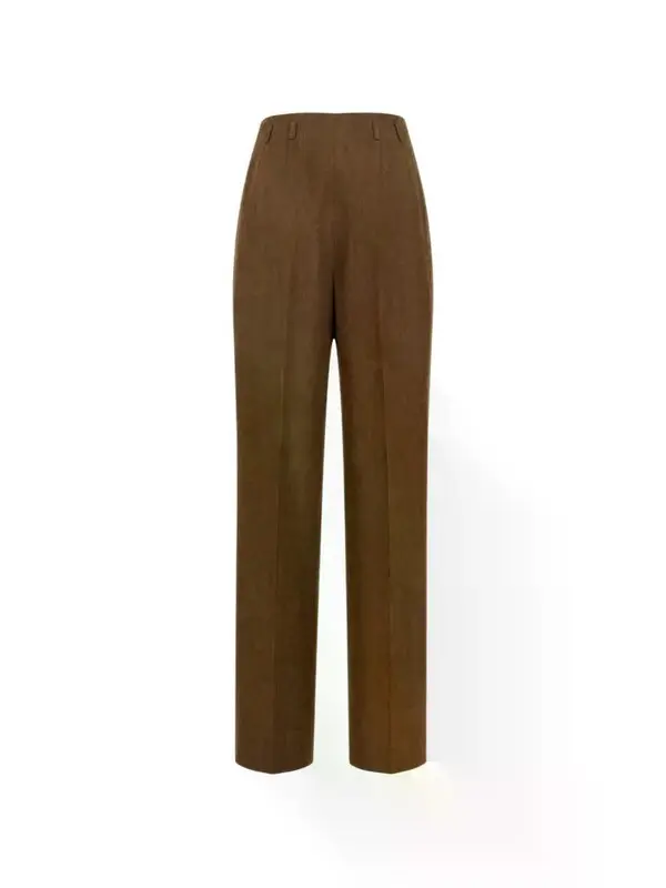 Alberta Ferretti Pleated Belt-loops Trousers