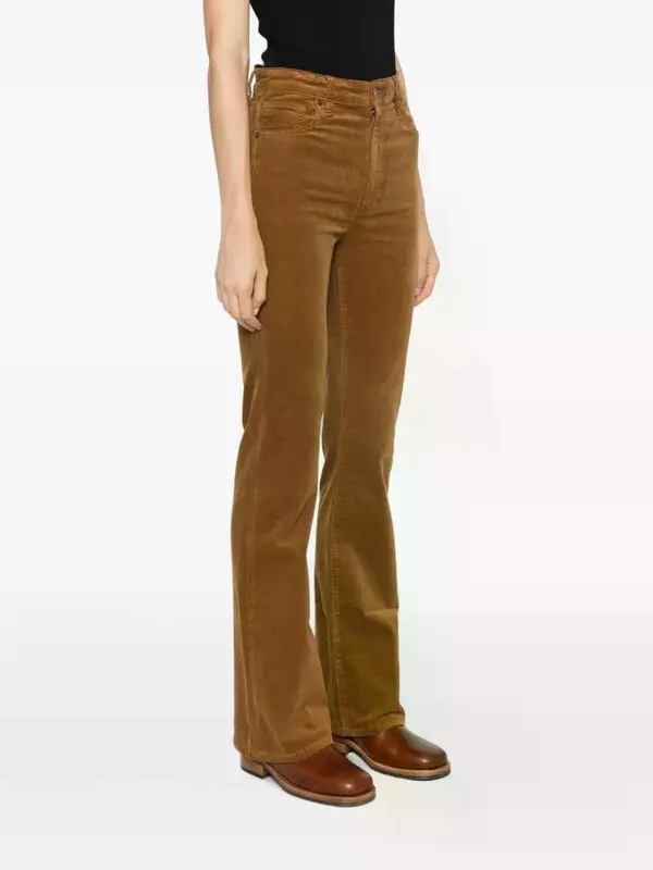FRAME Corduroy Flared Trousers - Brown