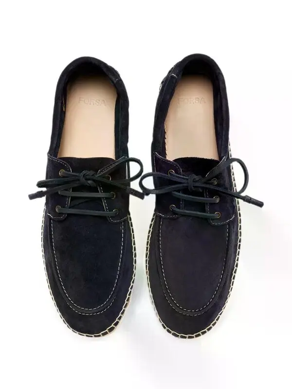FORSA Lace-up Suede Espadrilles
