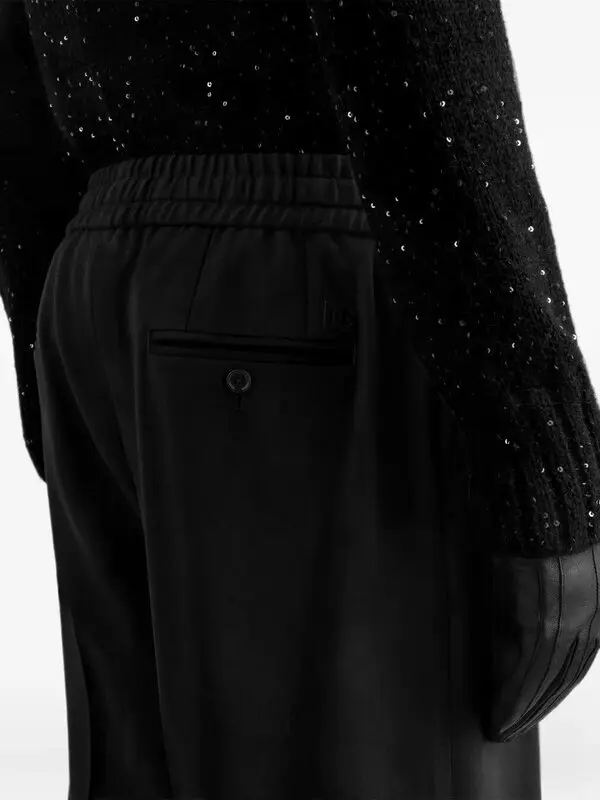 Dolce & Gabbana Wool Gabardine Jogging Trousers