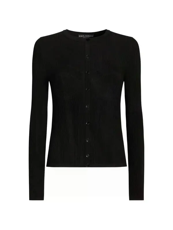 Dolce & Gabbana Ribbed Viscose-knit Cardigan