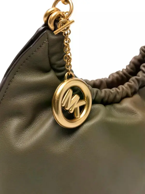 Michael Kors Logo-plaque Ruched Shoulder Bag
