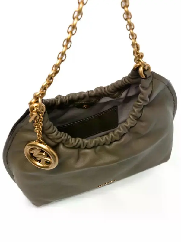 Michael Kors Logo-plaque Ruched Shoulder Bag