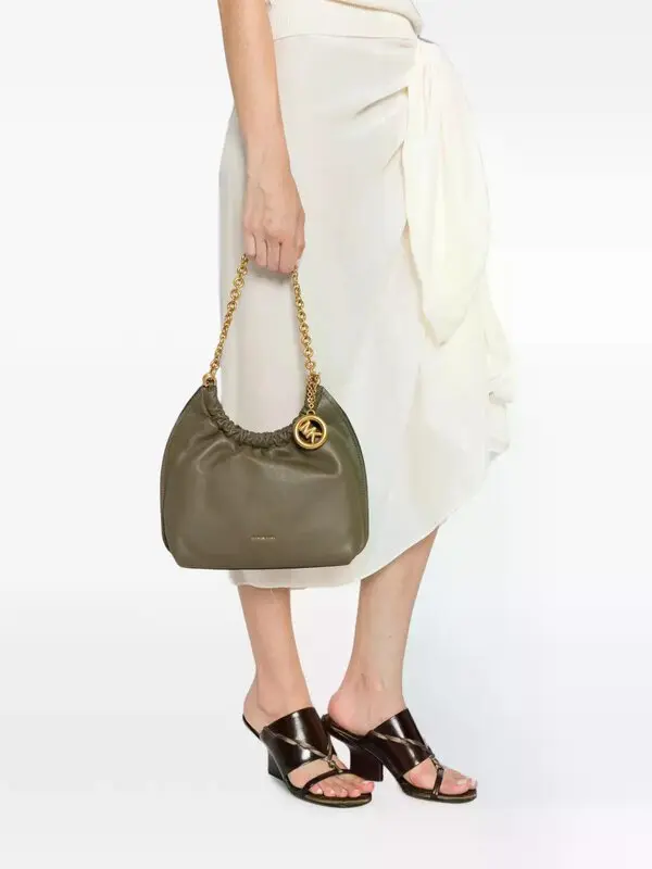 Michael Kors Logo-plaque Ruched Shoulder Bag