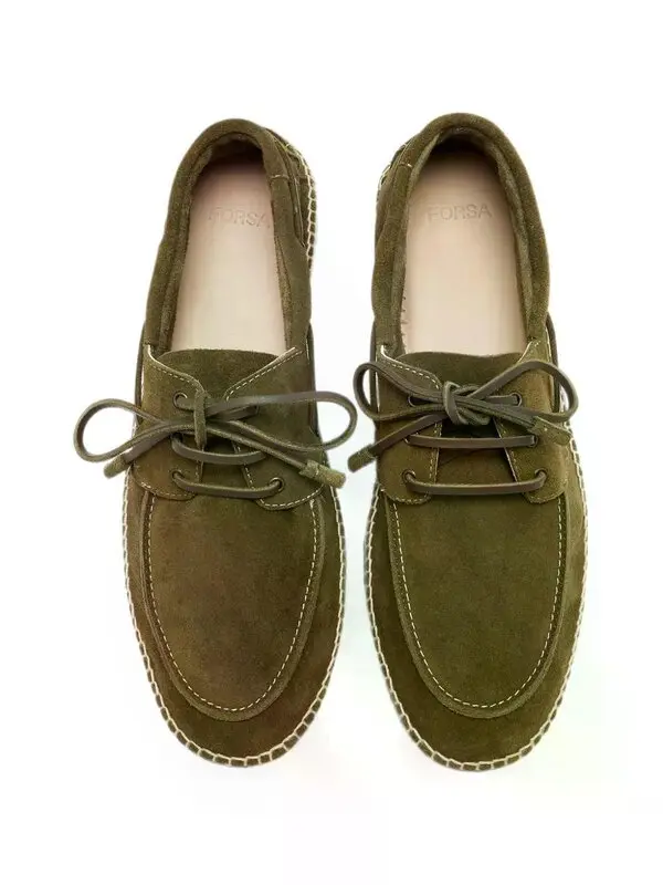 FORSA Lace-up Suede Espadrilles