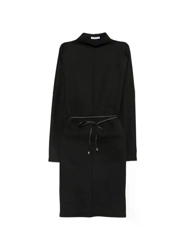 Patrizia Pepe Cut-out Shoulder Mini Dress - Black