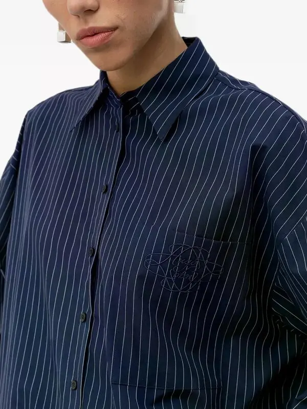 Hugo Regular-fit Pinstripe Cotton Poplin Blouse