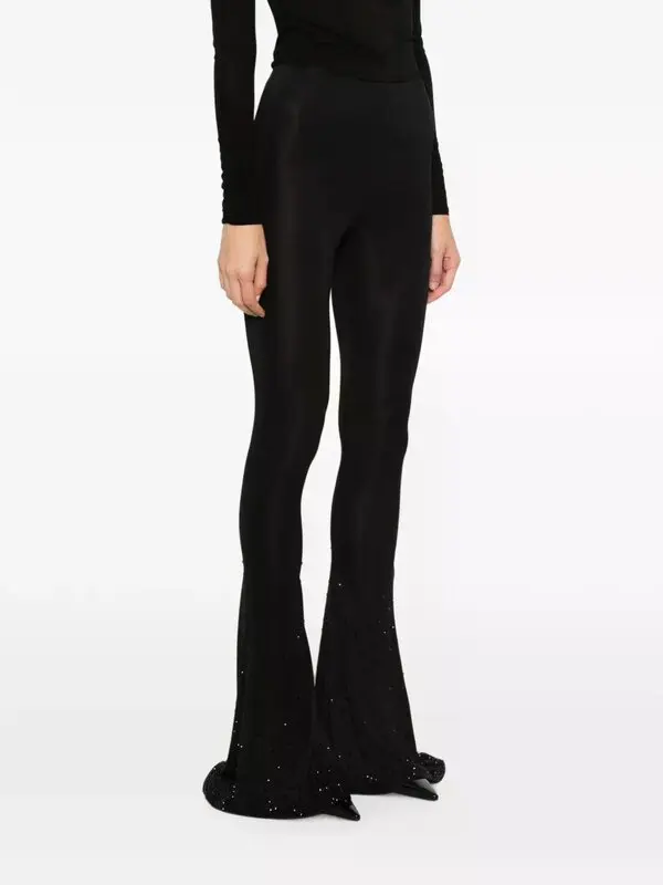 Patrizia Pepe Rhinestone-embellished Flared Trousers