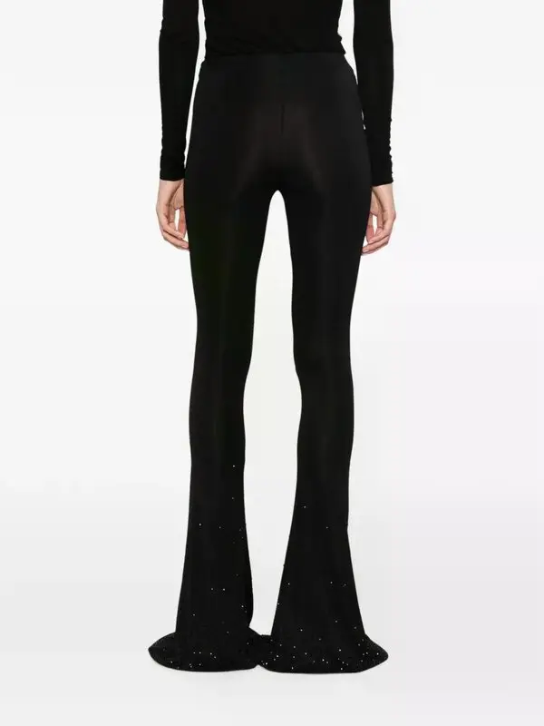 Patrizia Pepe Rhinestone-embellished Flared Trousers
