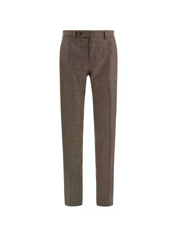 GERMANO 1952 Checked Wool Trousers