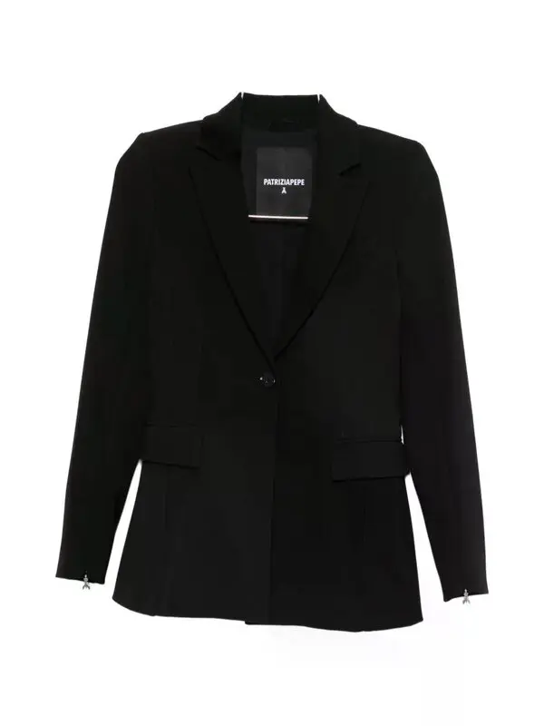 Patrizia Pepe Slim-fit Stretch Blazer - Black