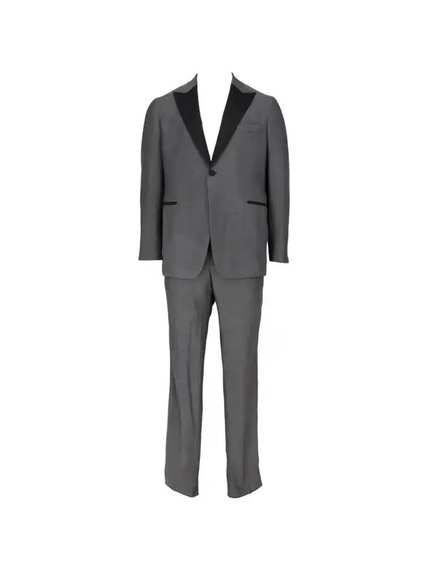 Isaia Contrast-lapel Tuxedo