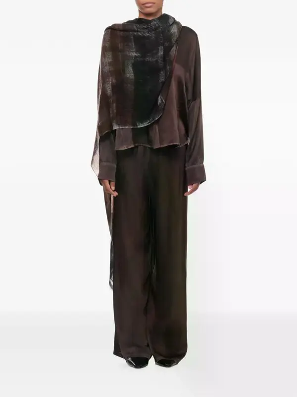 Avant Toi Elastic-waist Wide-leg Trousers