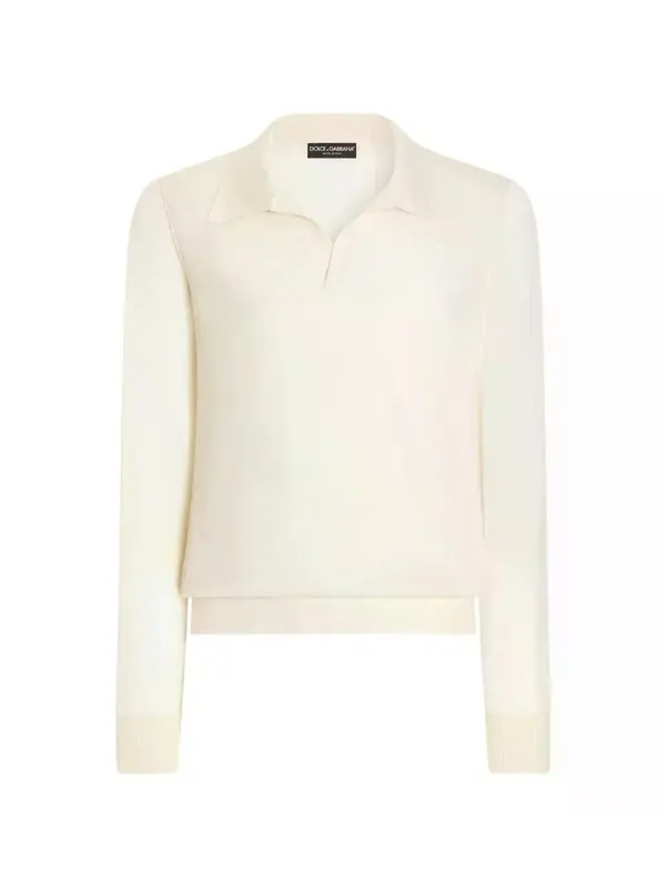 Dolce & Gabbana V-neck Top - White